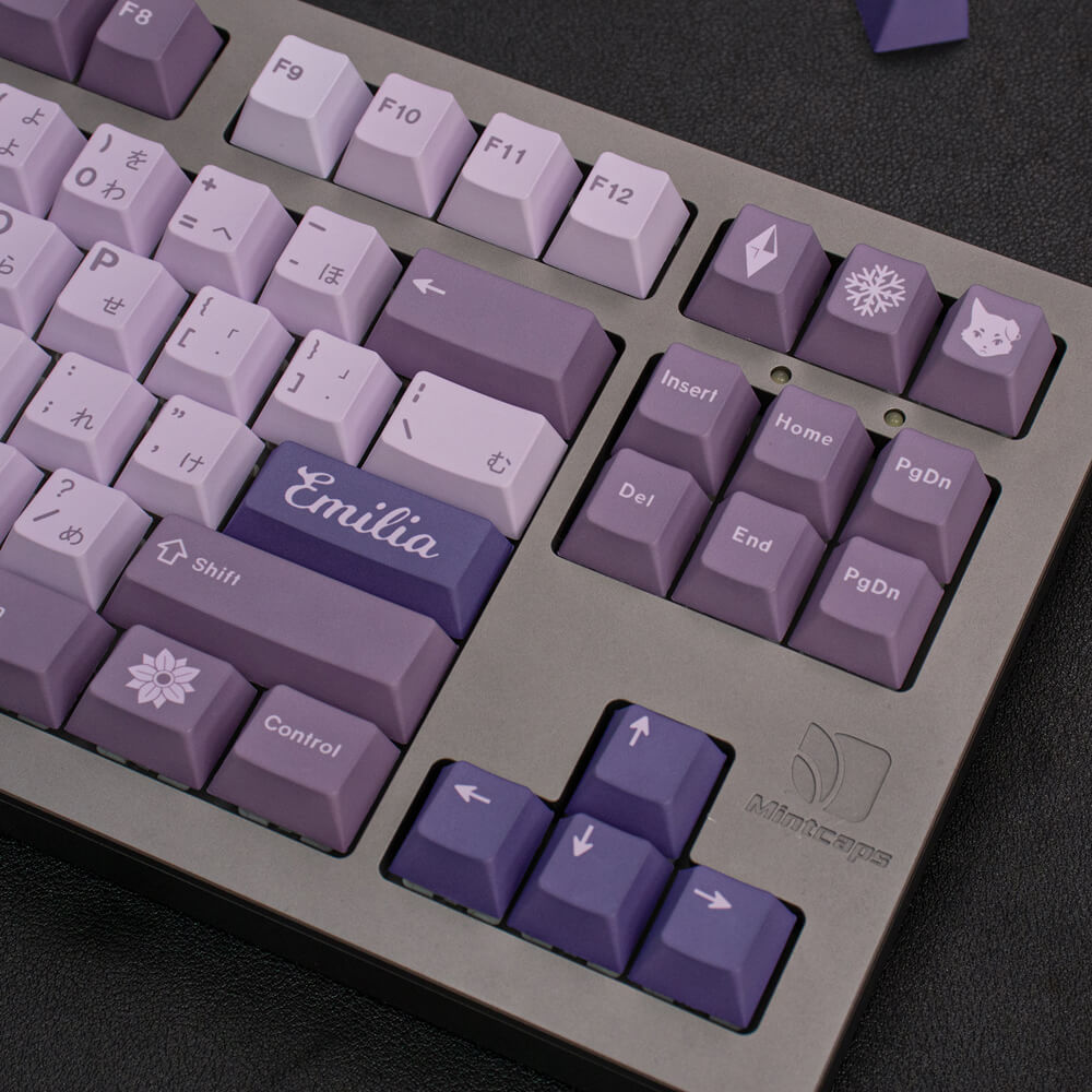 130 pcs Purple Witch Keycap Set, Cherry Profile | DeskTheme
