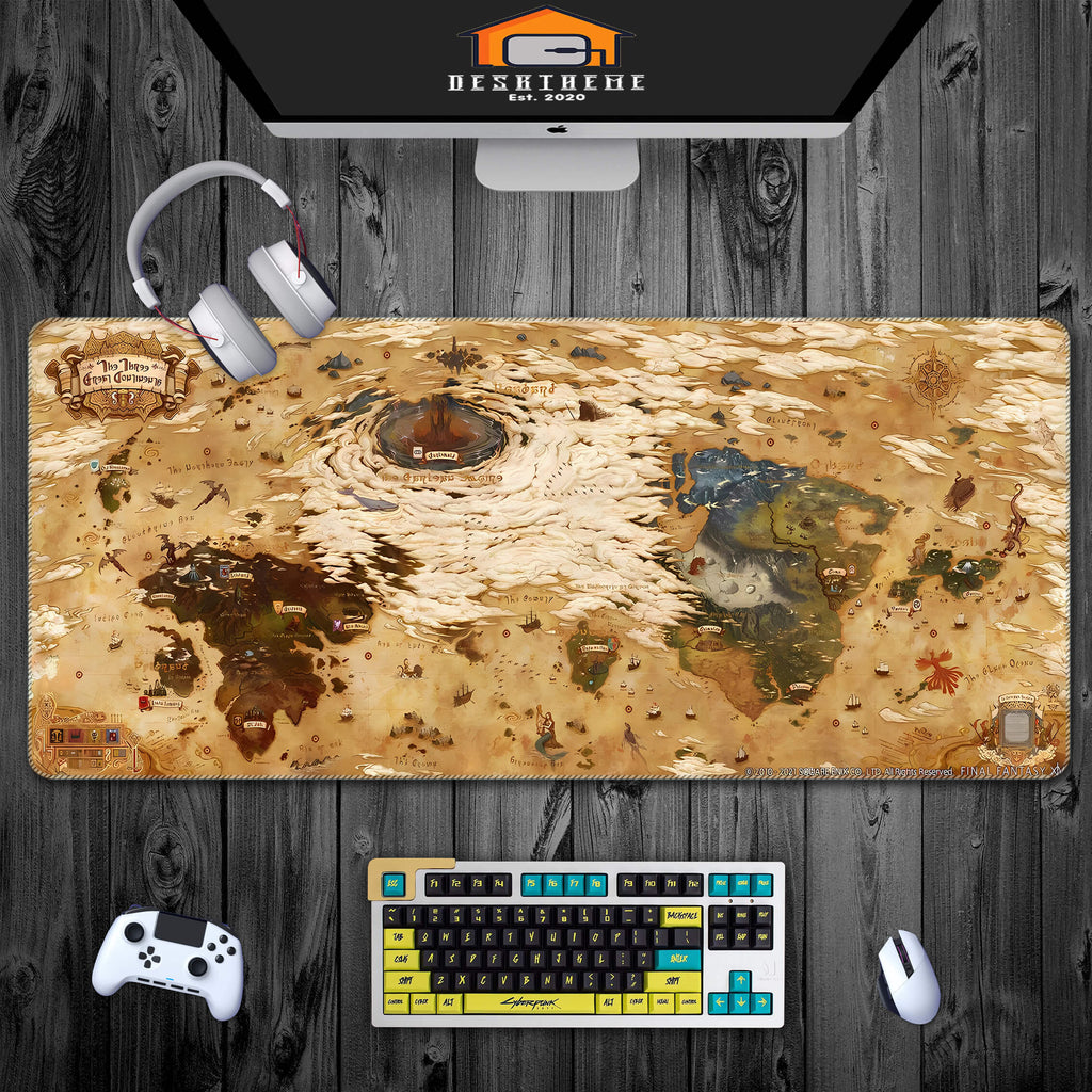 Hydaelyn Map Gaming Mouse Pad XXL,Final Fantasy XIV RGB Led Light ...