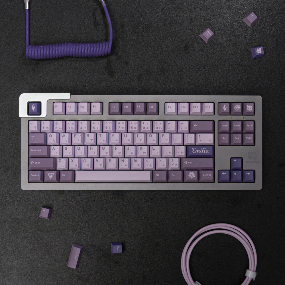 130 pcs Purple Witch Keycap Set, Cherry Profile | DeskTheme