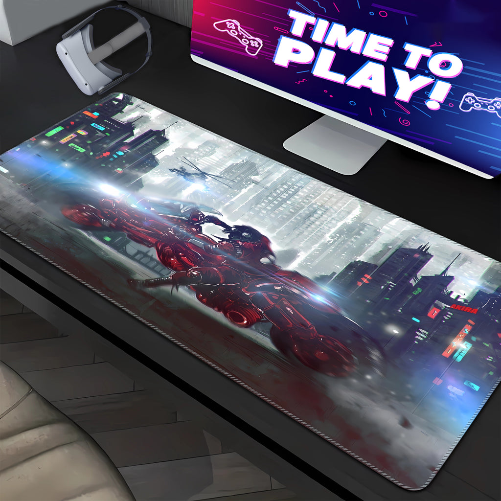 Neo Tokio Desk Pad,RGB Led Light Gaming Desk Mat,Gamer Mouse Pad Mat ...
