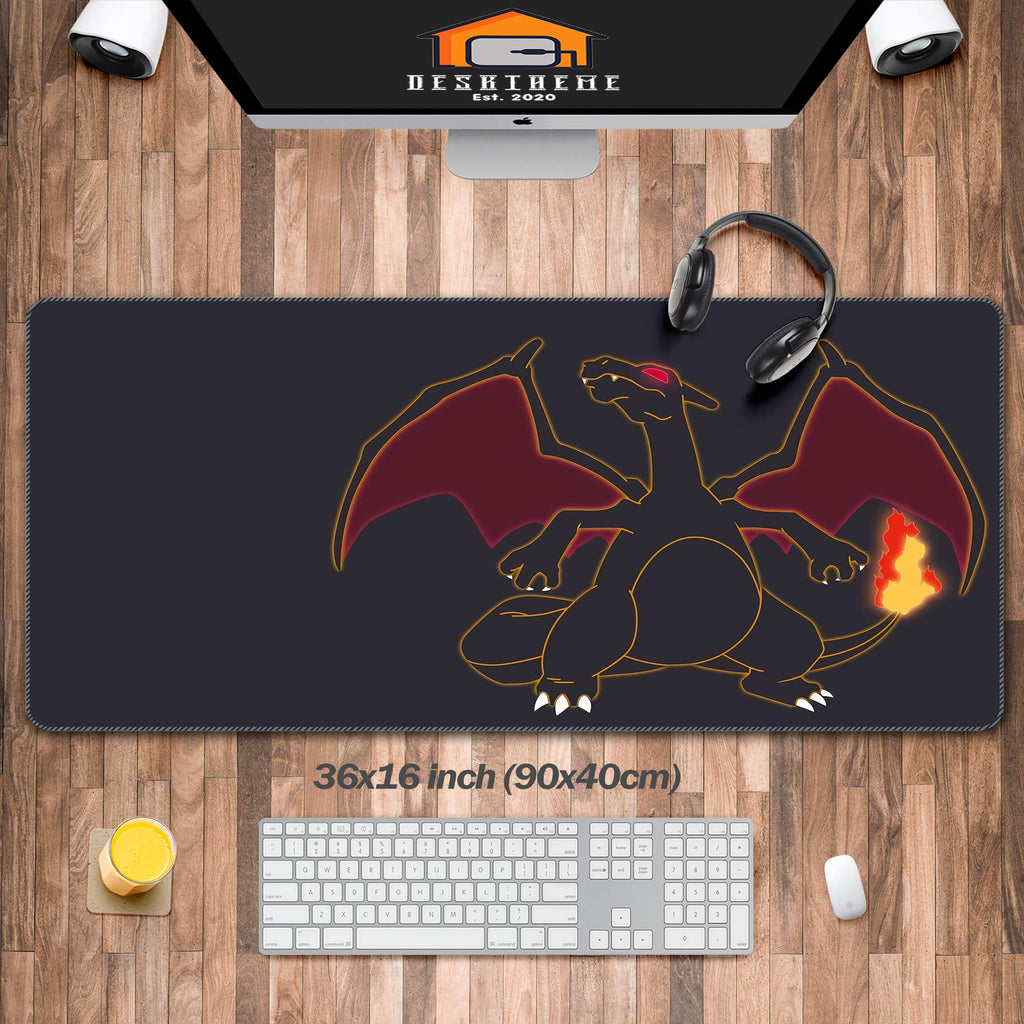 Charizard Pokemon Mouse pad XXL(3 Versions),Keyboard Mat,Laptop Mat ...