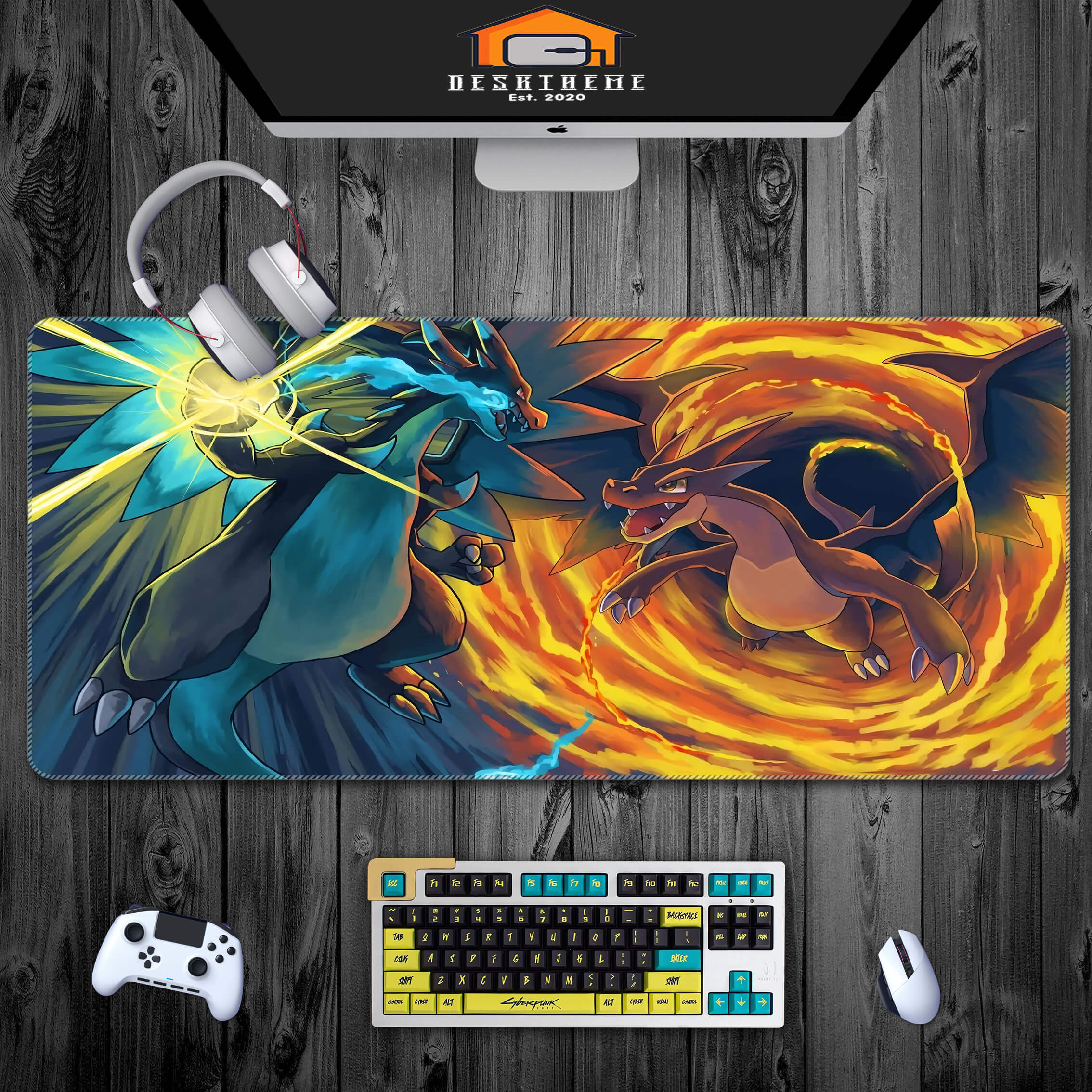 Charizard Pokemon Mouse pad XXL(3 Versions),Keyboard Mat,Laptop Mat ...