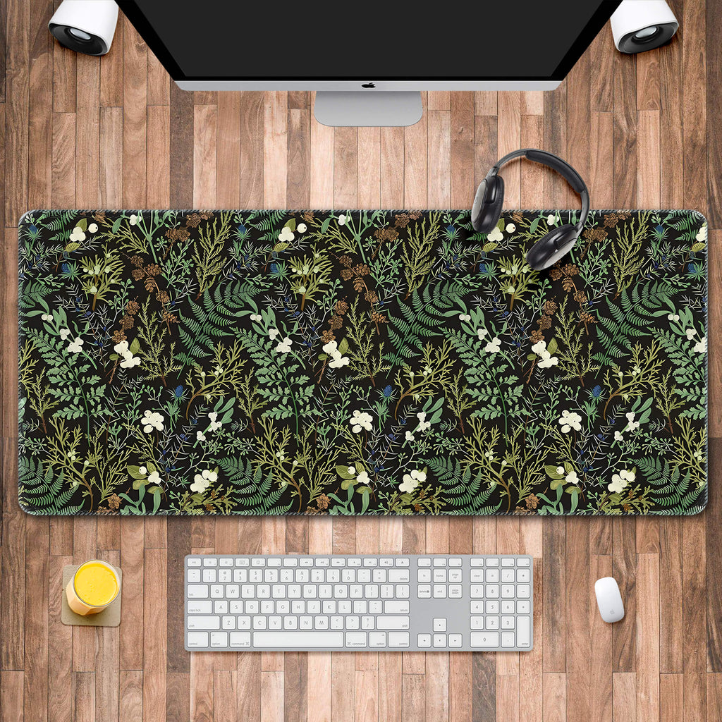Botanical Art Nouveau Desk Mat Cute Desk Mat,Floral cottagecore Cute ...