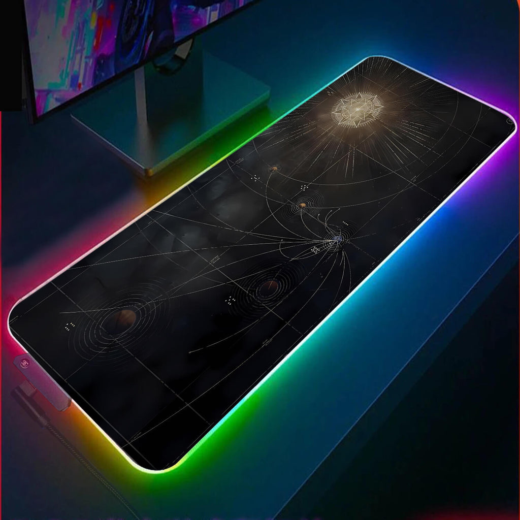 Destiny Solar System RGB Gaming Mouse Pad | DeskTheme