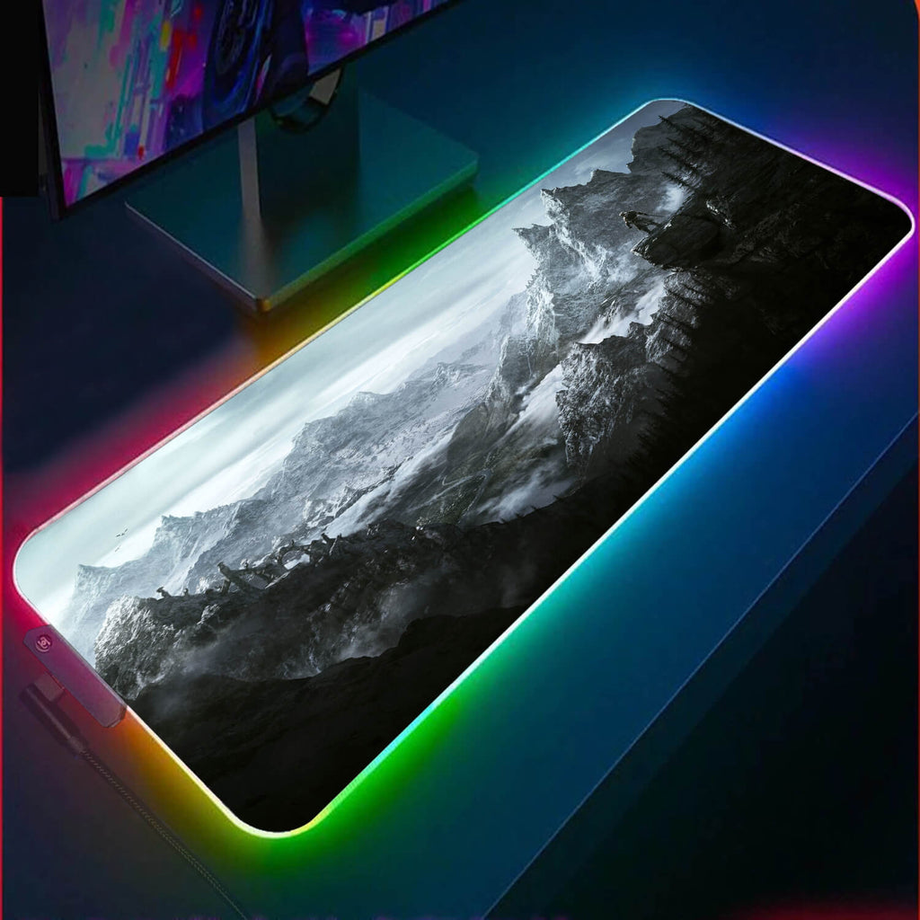 The Elder Scrolls RGB Gaming Mouse Pad(4 Designs) | DeskTheme