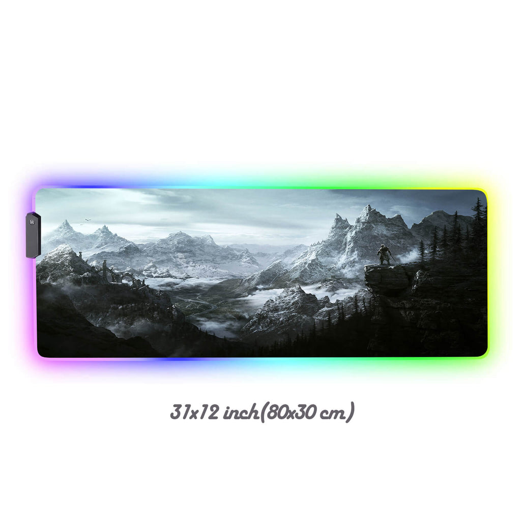 The Elder Scrolls RGB Gaming Mouse Pad(4 Designs) | DeskTheme