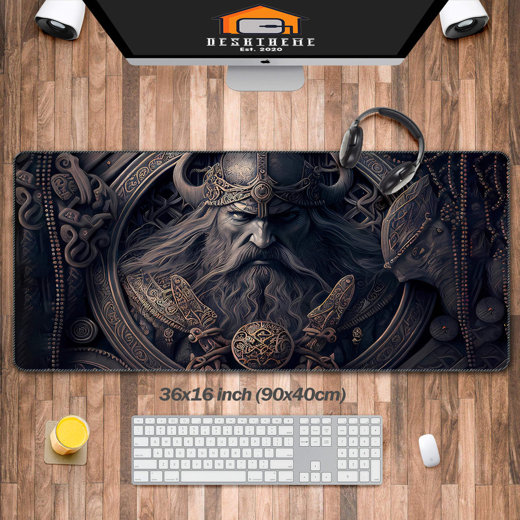 Viking Gaming Mouse Pad XXL,Viking Gift, RGB Led Light Gaming Desk Mat ...