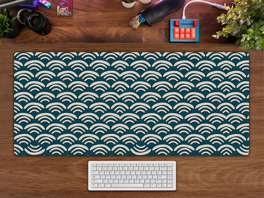 Japanese Qinghai Wave Mouse pad XXL(3 Versions),Japan Theme Desk Mat ...