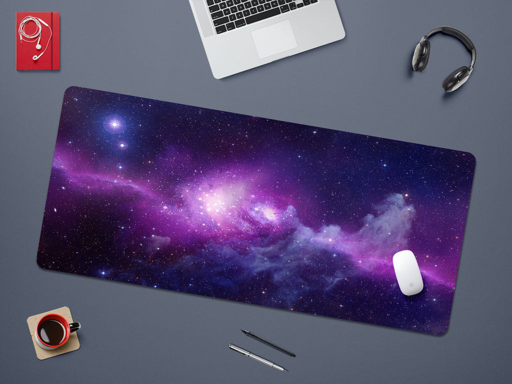 Purple Universe Mouse Pad XL,Cute Desk Pad,Kawaii Desk Mat,MousePads ...