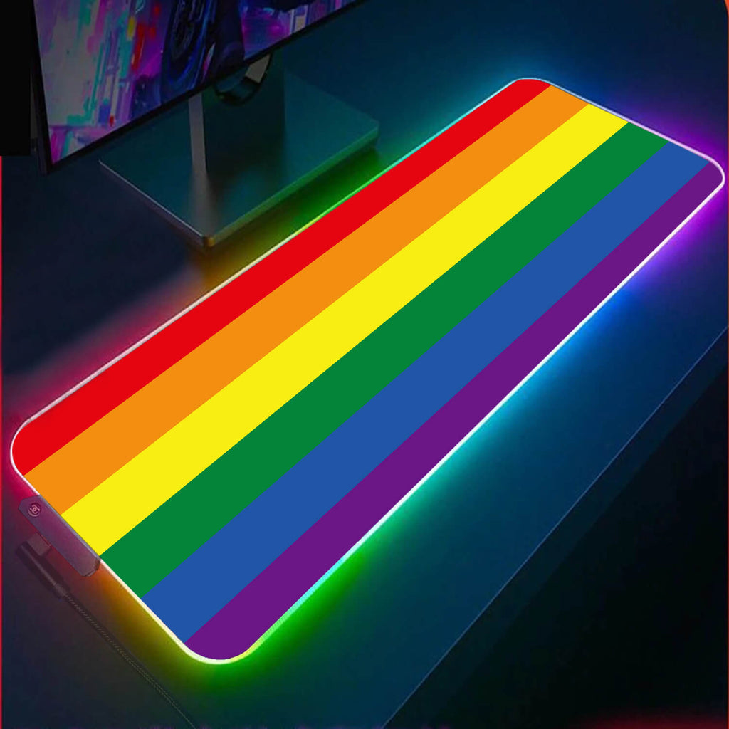 LGBT Pride RGB Gaming Mouse Pad(2 patterns) | DeskTheme