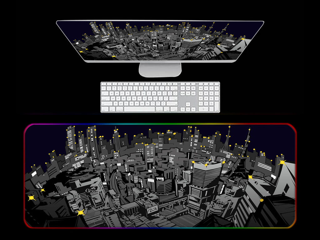 PERSONA 5 City RGB LED Gaming Mouse Pad Gamer,mouse pad steelseries ...