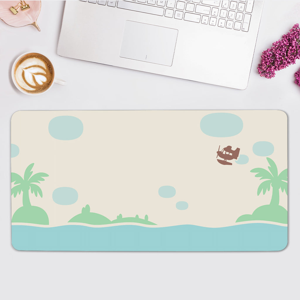 Cute Island Desk Mat Desk Pad,Office Desk Mat,Mouse Pad Mat,Desktop pad ...