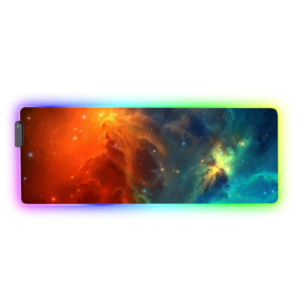 Nebula Space RGB Gaming Mouse Pad | DeskTheme