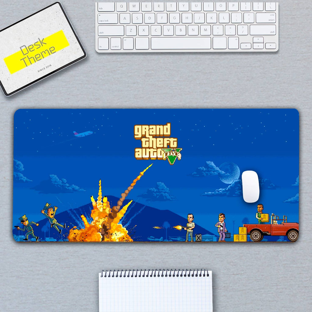 GTA Pixel Art Desk Pad,Office Desk Mat,Mouse Pad Mat,Desktop pad ...