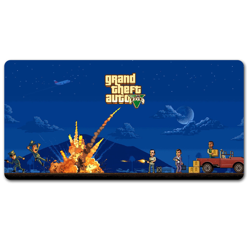 GTA Pixel Art Desk Pad,Office Desk Mat,Mouse Pad Mat,Desktop pad ...